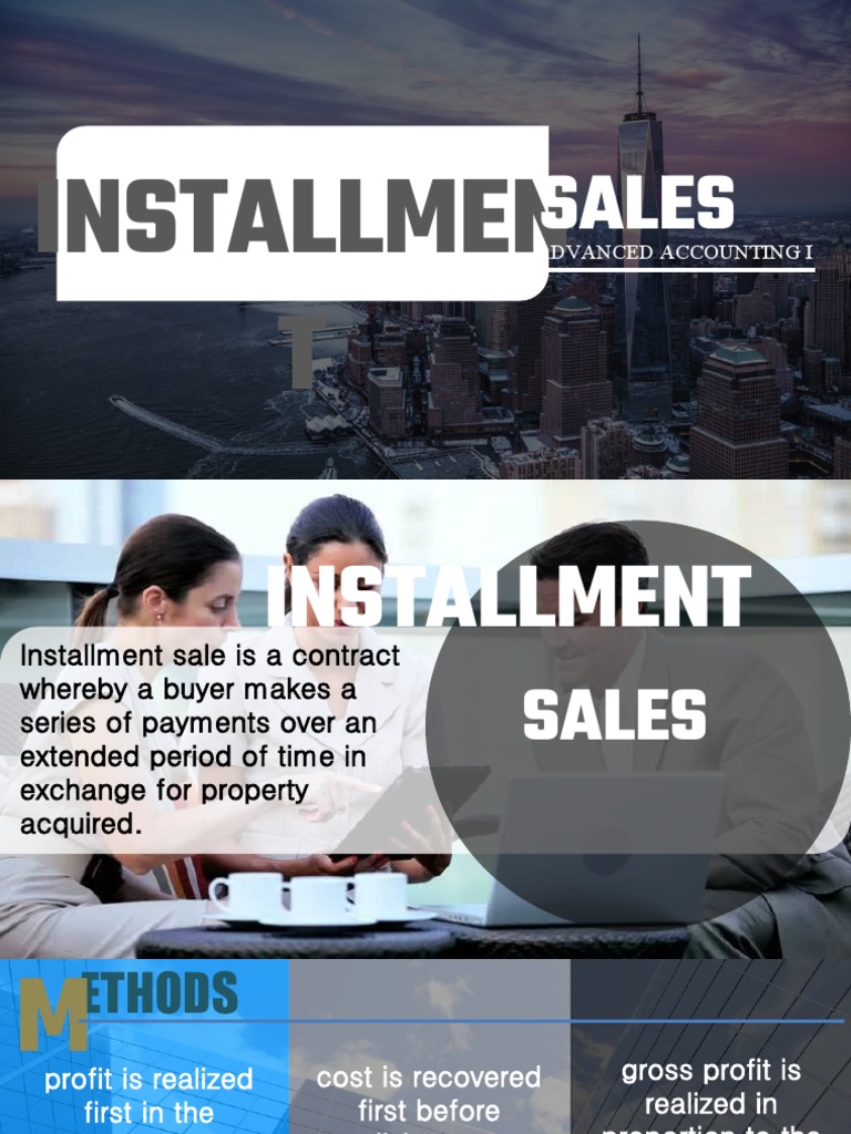 Installment Sales | PDF | Gross Income | Corporations