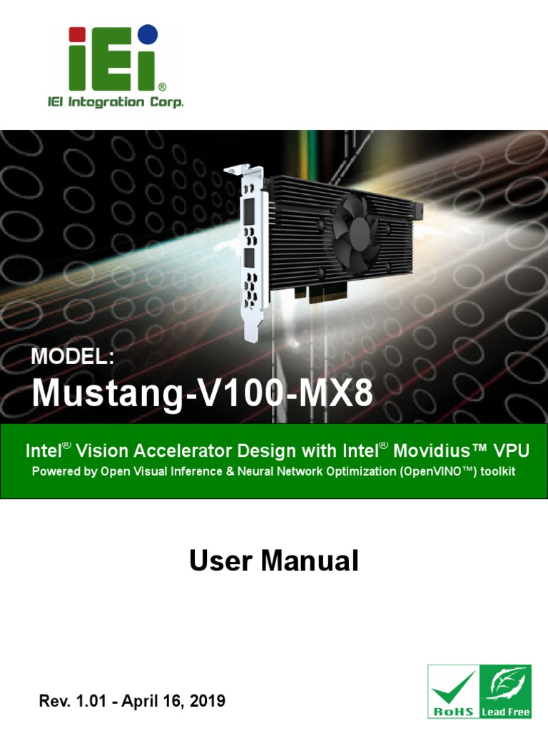 Mustang-V100-MX8: User Manual | PDF | Electrostatic Discharge | Computing