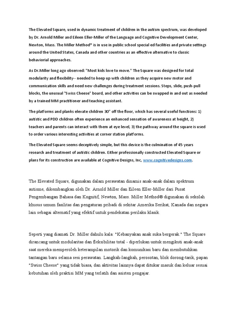The Elevated Square | PDF | Autism Spectrum | Nervous System