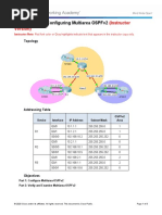 2.2.13 Packet Tracer - Point-to-Point Single-Area OSPFv2 Configuration | PDF | Router (Computing ...