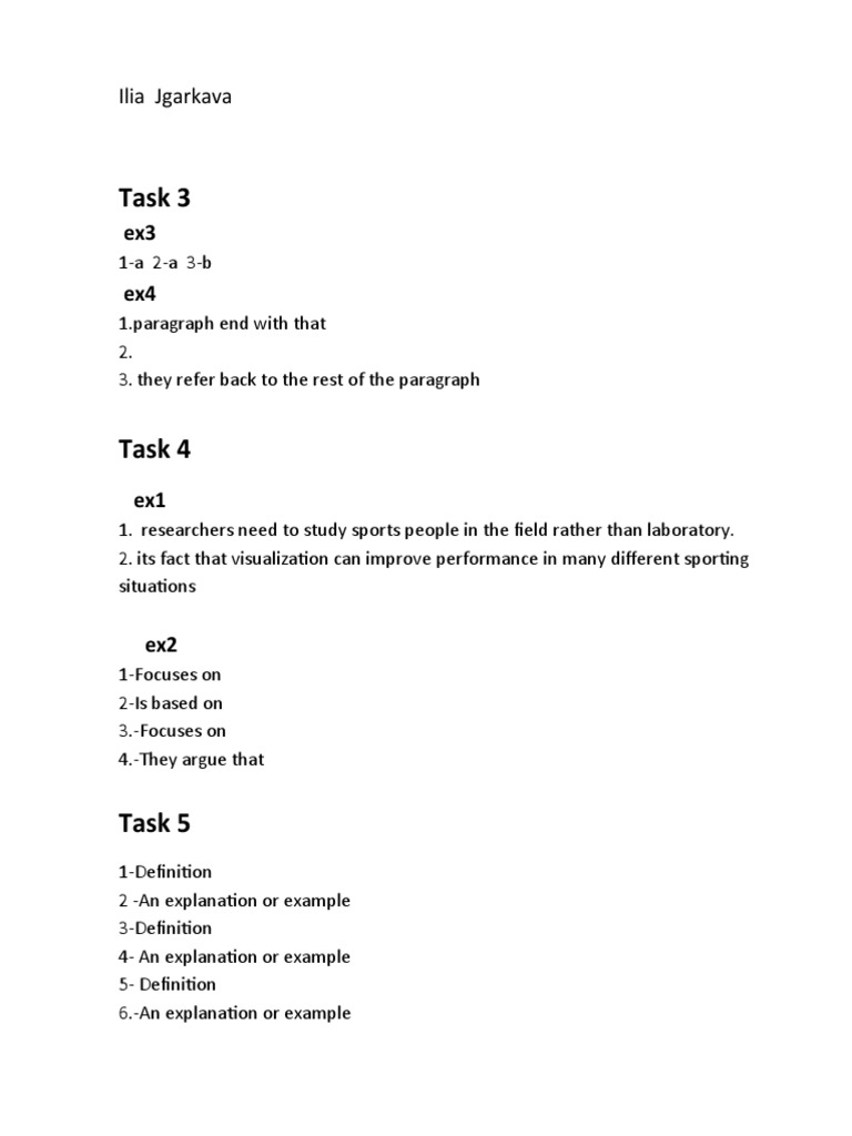 Task 3: Ex3 Ex4 | PDF | Career & Growth