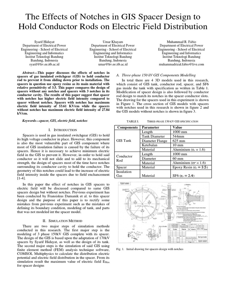 GIS Spacer Notches Impact on Electric Field | PDF | Insulator ...