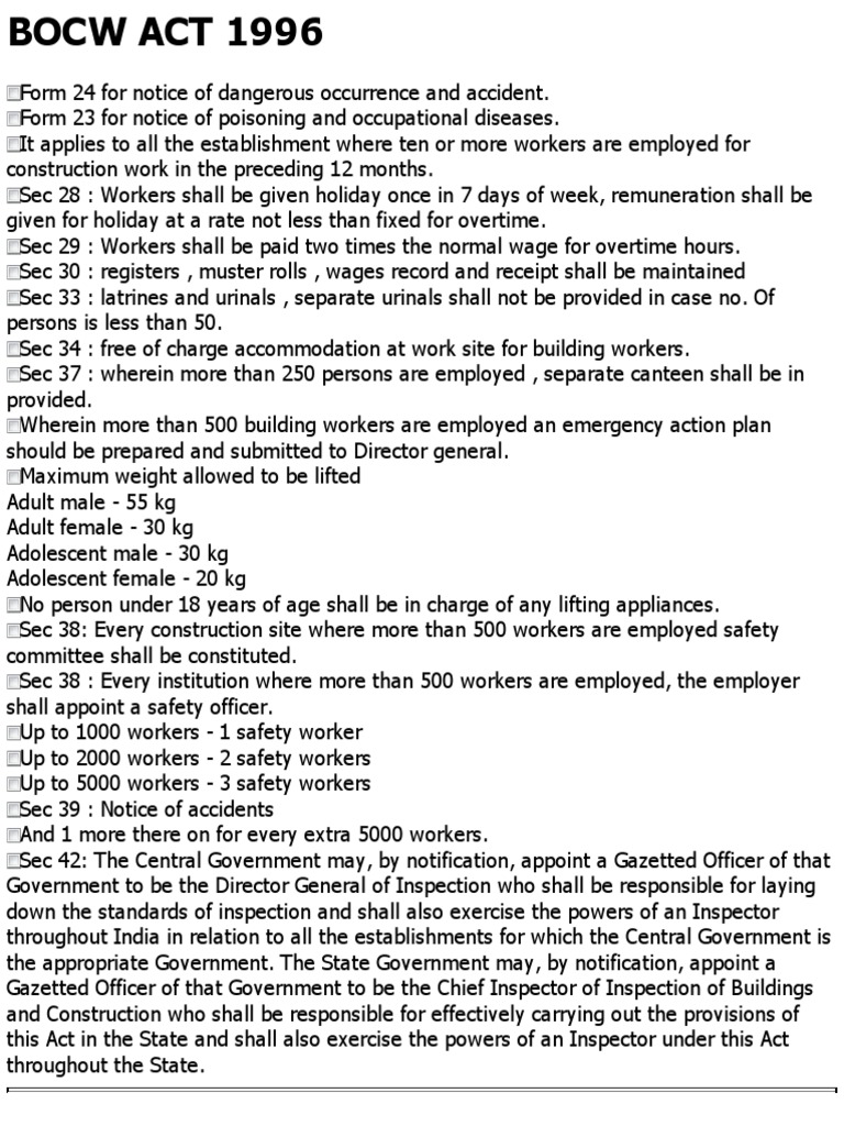 BOCW | PDF | Scaffolding | Personal Protective Equipment