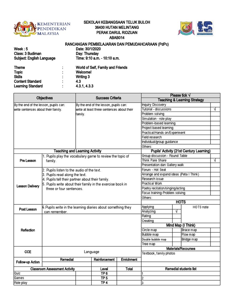 W5 Thu Eng 3B | PDF | Project Based Learning | Behavior Modification