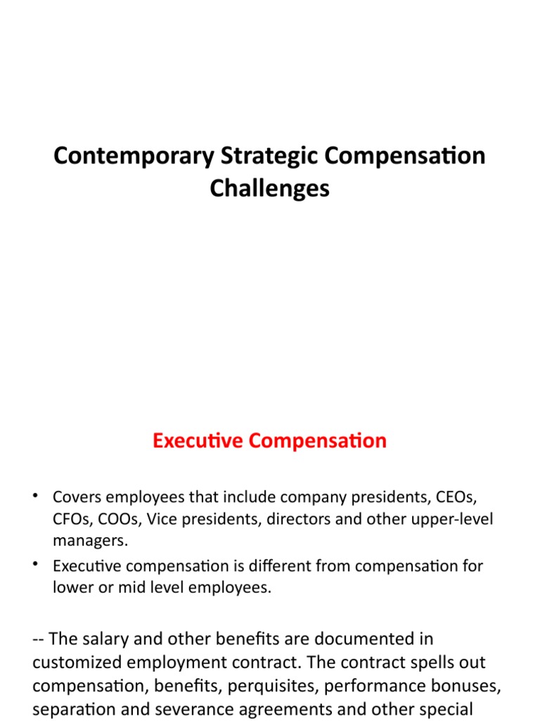 Contemporary Strategic Compensation Challenges | PDF | Stocks ...
