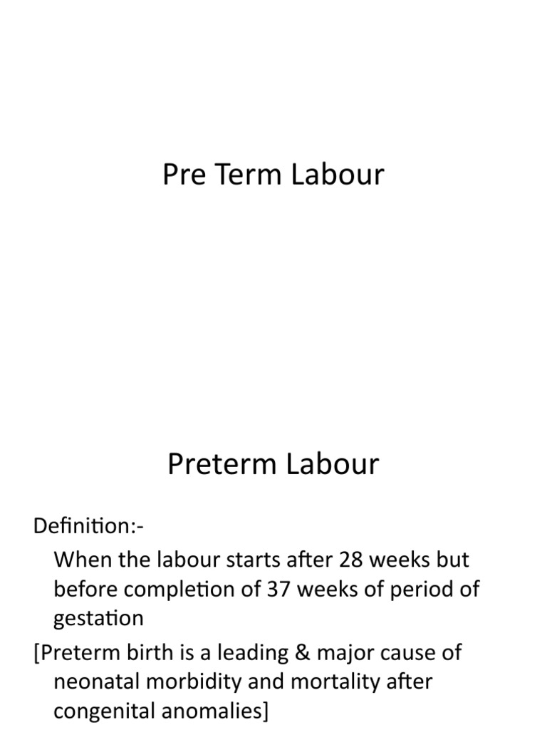 Preterm Labour | PDF | Childbirth | Preterm Birth