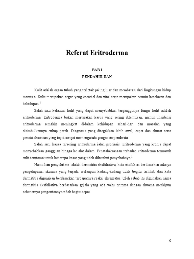 Referat Eritroderma | PDF