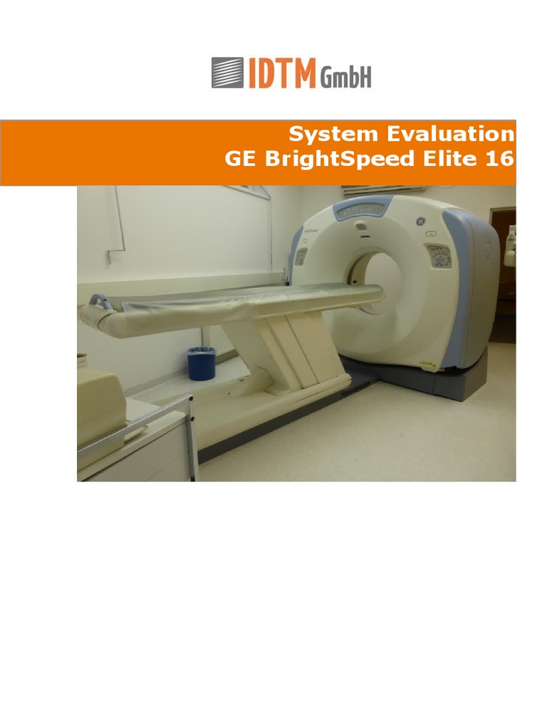 GE BrightSpeed 16 | PDF | Ct Scan | Computing