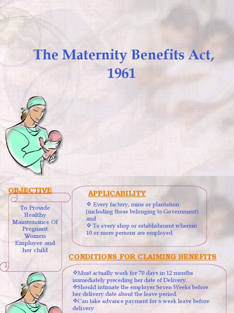 Maternity Benefit Act 1961 | PDF