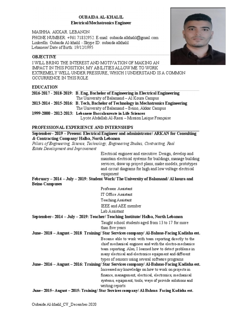 Lebanese Baccalaureate in Life Sciences | PDF | Electrical Engineering ...