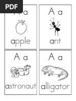 Colorful Illustrative Alphabet Flashcards | PDF