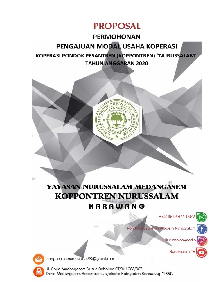 PDF Proposal Koperasi | PDF