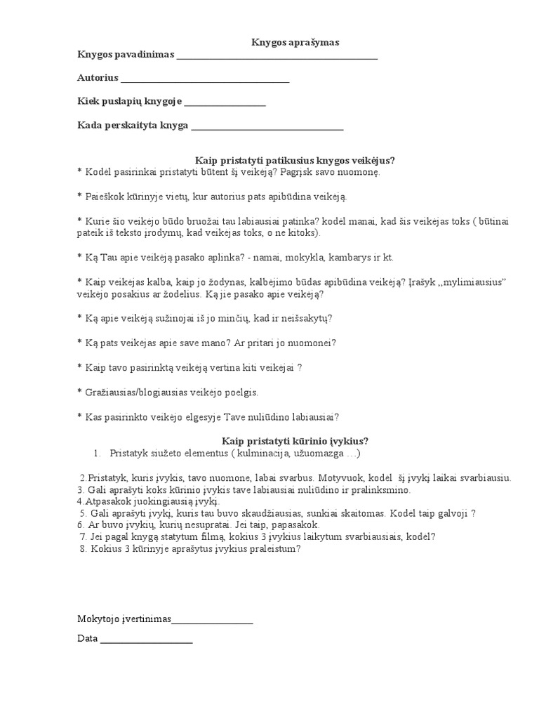Knygos Aprasymas Pdf