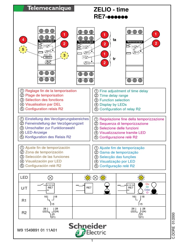 Configuration and Function Selection of a ZELIO Time Relay Module | PDF ...