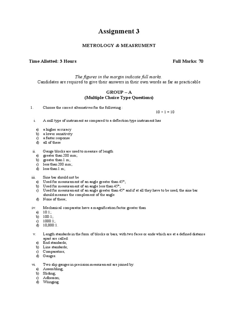 Measuring Assignment | PDF | Accuracy And Precision | Measurement