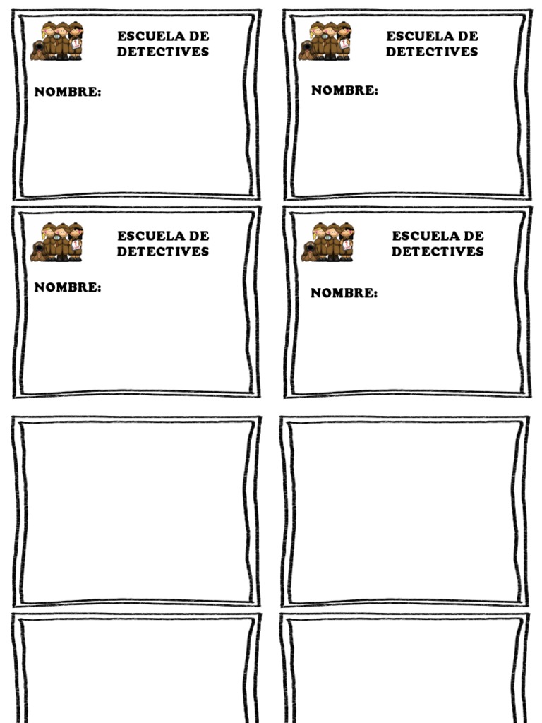 Carnet de Detective para Niños | PDF