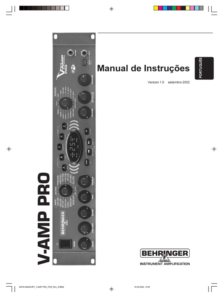 V-Amp Pro | PDF | Diodo emissor de luz | Amplificador