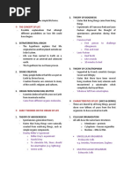 Biology Reviewer Grade 12 STEM First Semester | PDF | Meiosis | Mitosis