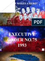 Executive Order 75 | PDF | President Of The Philippines | World Politics