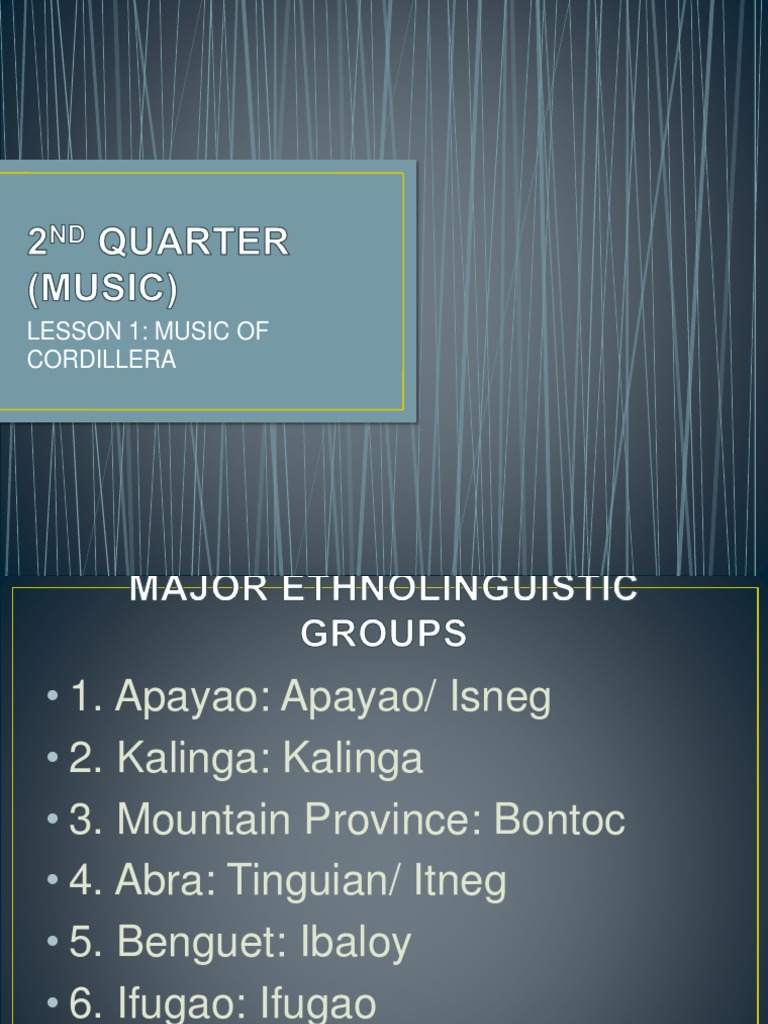 Lesson 1: Music of Cordillera | PDF | Musical Instruments | Music ...