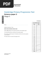 Primary Progression Test Stage 4 Science Paper 1 | PDF | Water