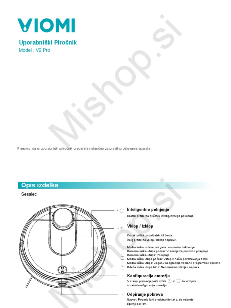 Manual VIOMI V2 Pro | PDF