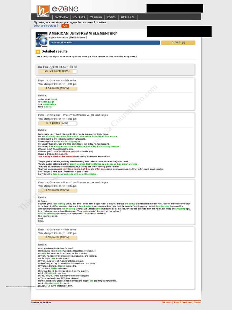 American Jetstream Elementary: Detailed Results | PDF | Foods | Restaurant And Catering