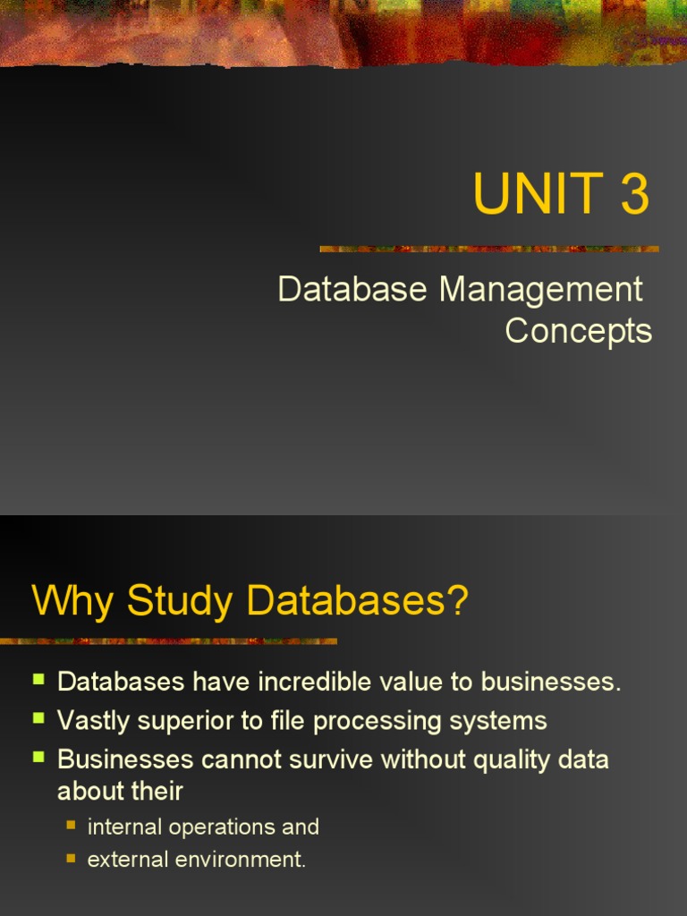 Database Fundamentals An Introduction To Database Concepts Relationships And The Role Of