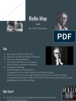 Rollo May - Existential | PDF | Existentialism | Psychotherapy