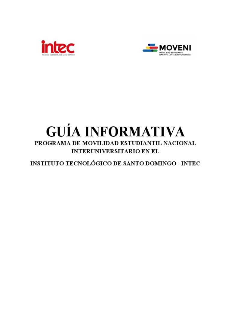 Guia INTEC | PDF | Academia | Aprendizaje
