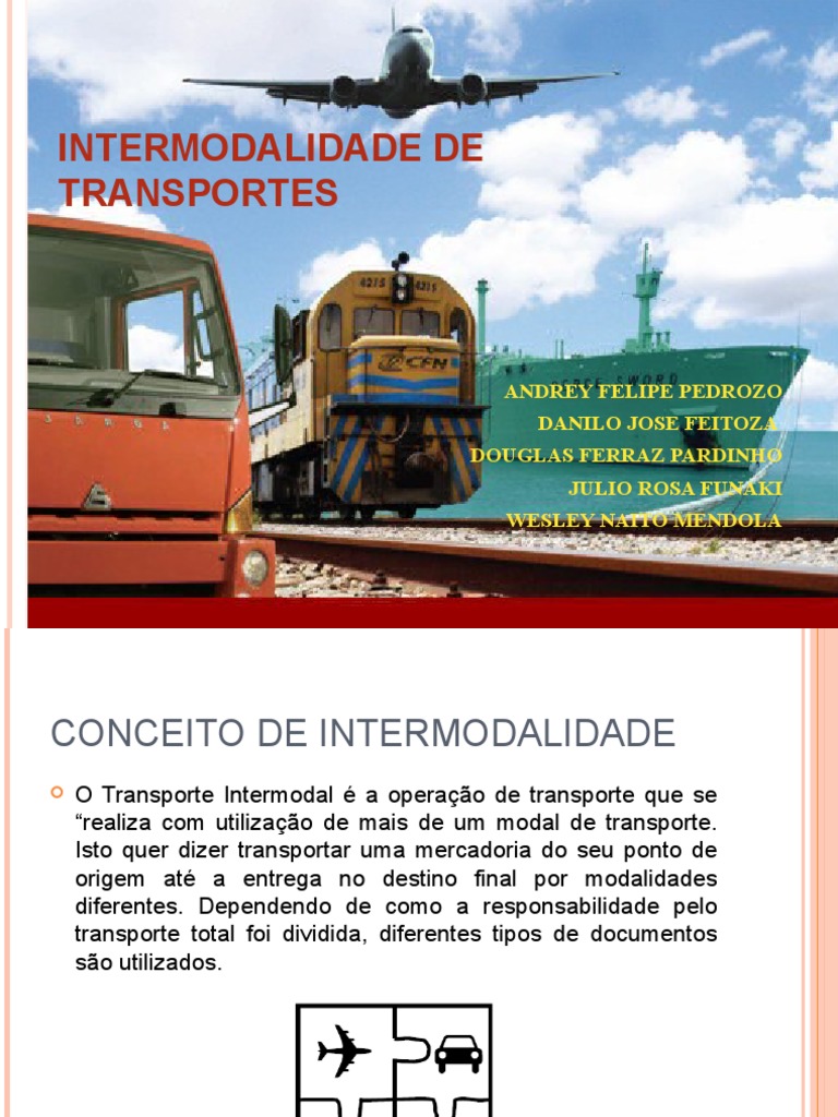 Intermodalidade de Transportes no Brasil | PDF | Transporte ferroviário ...