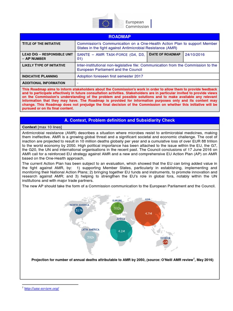 2016 Sante 176 Action Plan Against Amr en | PDF | Antimicrobial ...