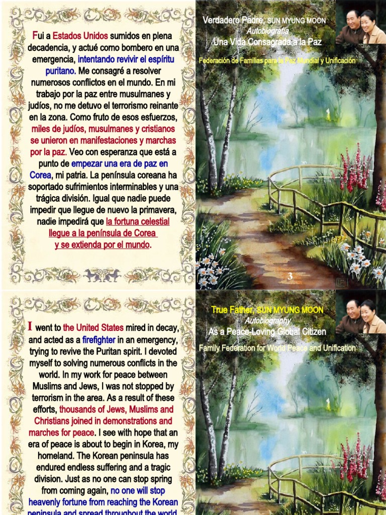 SUN MYUNG MOON, Autobiografía - Verdadero Padre 3 | PDF