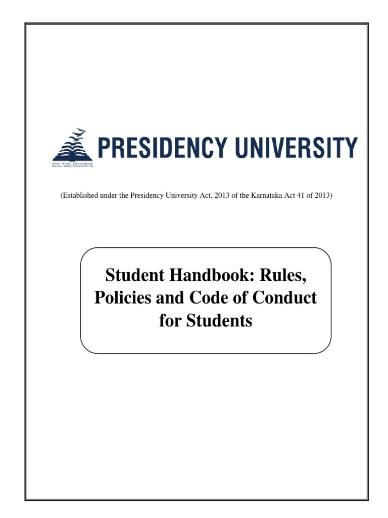 Student Handbook PDF | PDF | University And College Admission | Fee