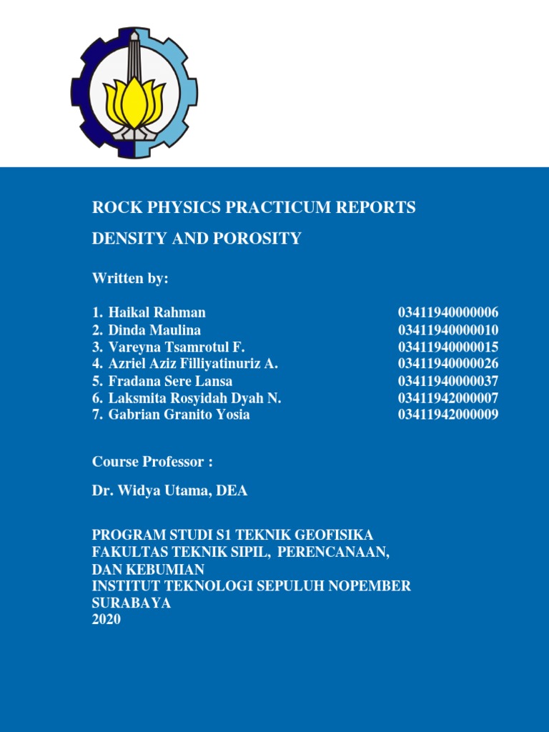 Density and Porosity Report | PDF | Porosity | Permeability (Earth ...