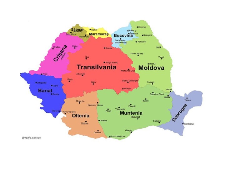 Harta Muntenia-Romania | PDF