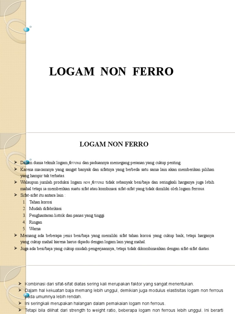 Logam Non Ferro | PDF
