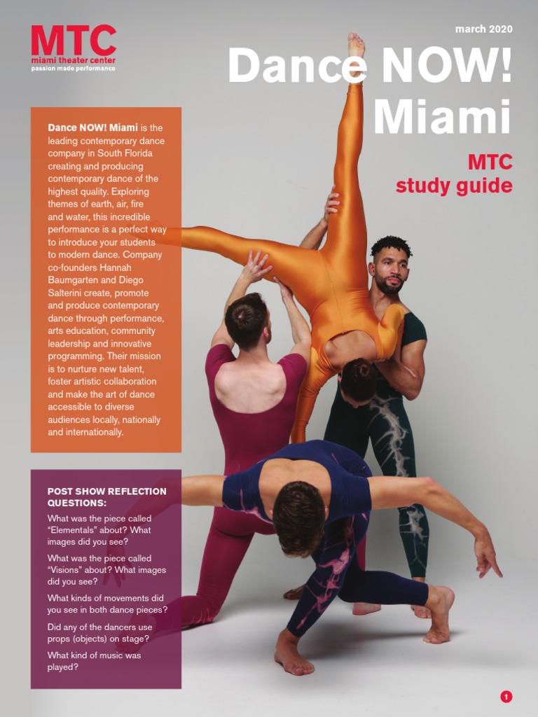 Dance NOW! Miami: MTC Study Guide | PDF | Dances | Linguistic Typology