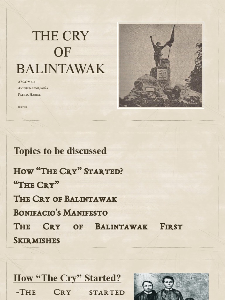 The Cry OF Balintawak: ABCOM 1-1 Anunciacion, Sofia Fabro, Haziel | PDF ...