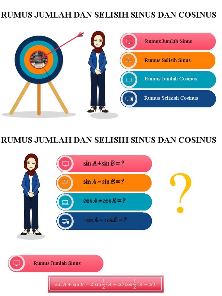 Rumus Jumlah Dan Selisih Sinus Dan Cosinus | PDF
