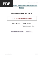 TP Equivalent de Sable | PDF