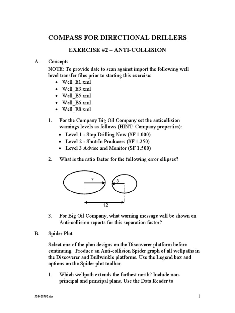 17 - Compass For DD - Anti-Collision Exercise - 061005 | PDF | Color ...
