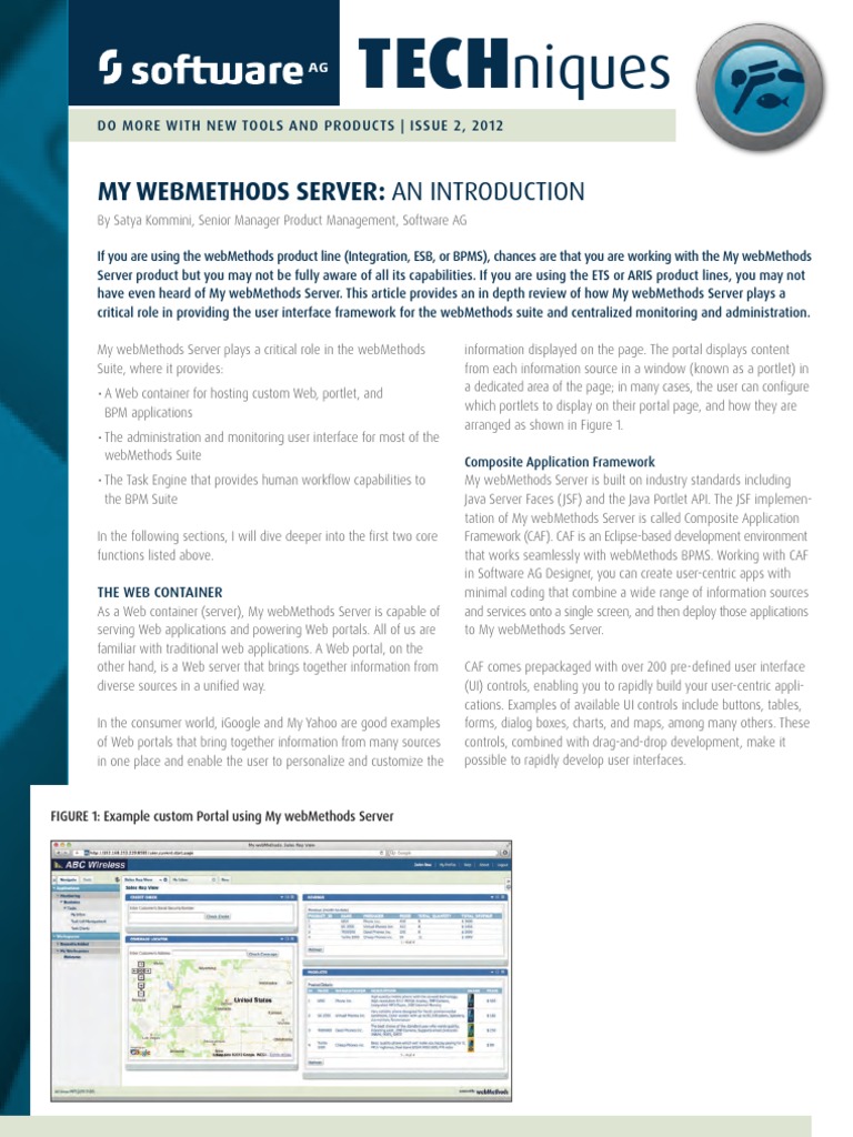 Niques: My Webmethods Server: An Introduction | PDF