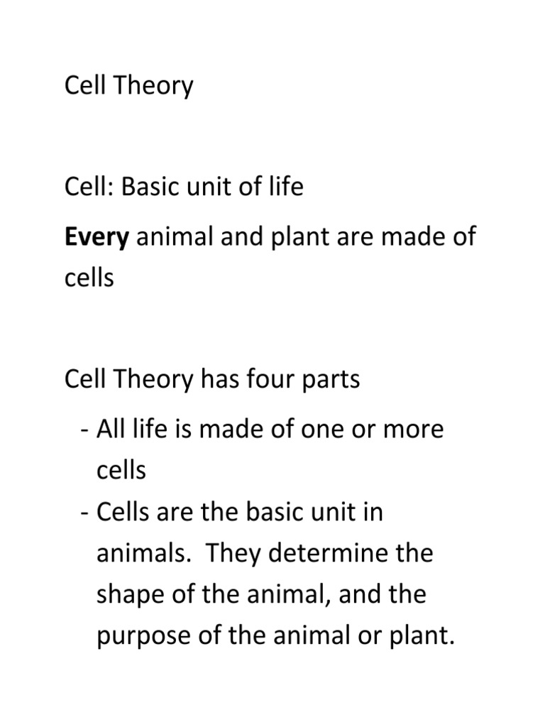 Lesson 1 - Cell Theory & Mitosis | PDF