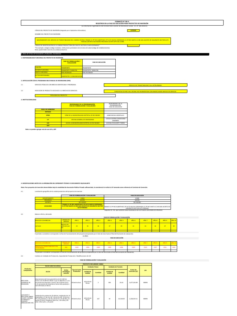 Formato 8a | PDF | Valor presente neto | Contabilidad financiera
