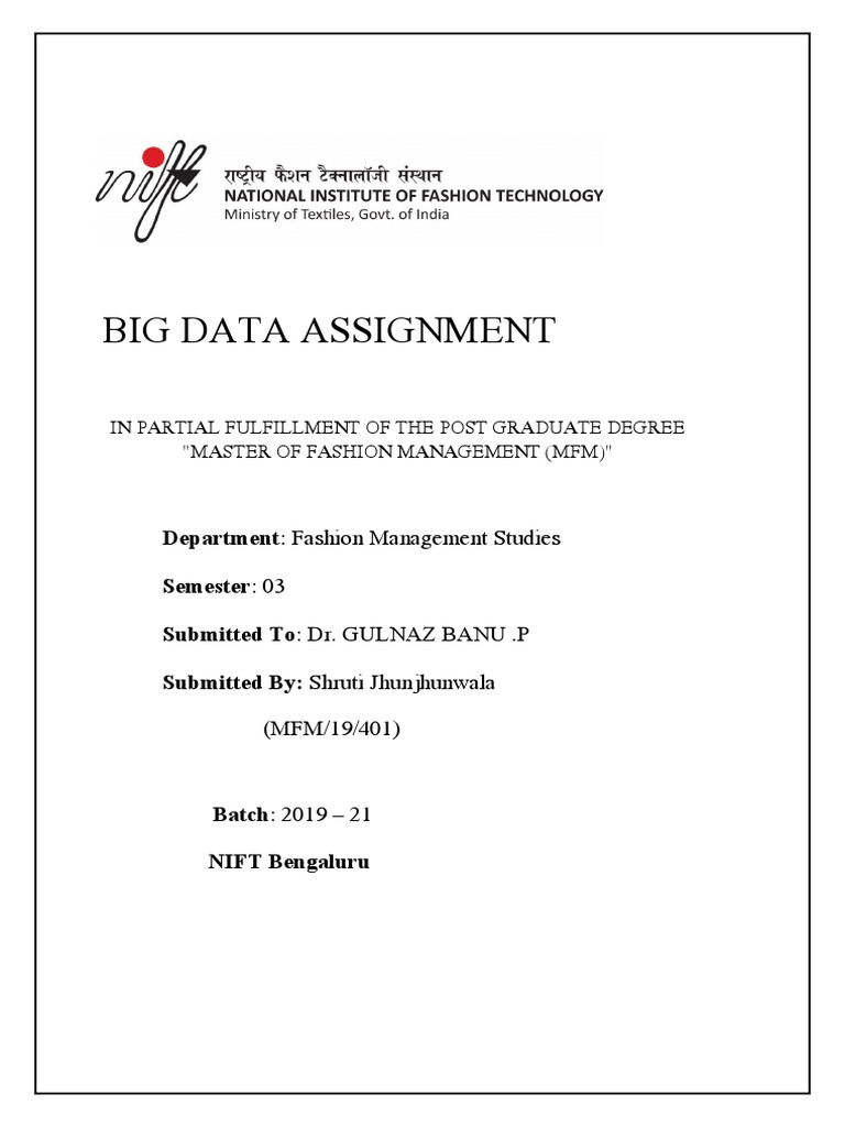 Big Data Assignment | PDF | Machine Learning | Artificial Intelligence
