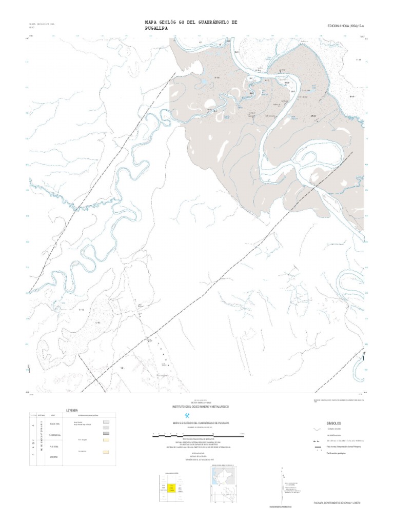 Mapa Geológico de Pucallpa | PDF | Cartografía | Geografía