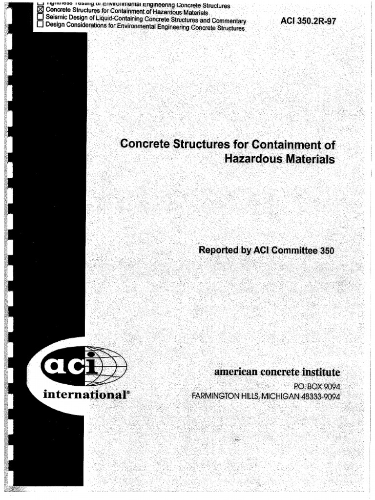 Aci 350.2R-97 PDF | PDF