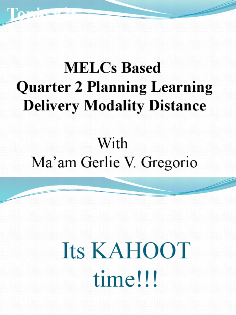 Melcs Based Quarter 2 Planning Learning Delivery Modality Distance ...