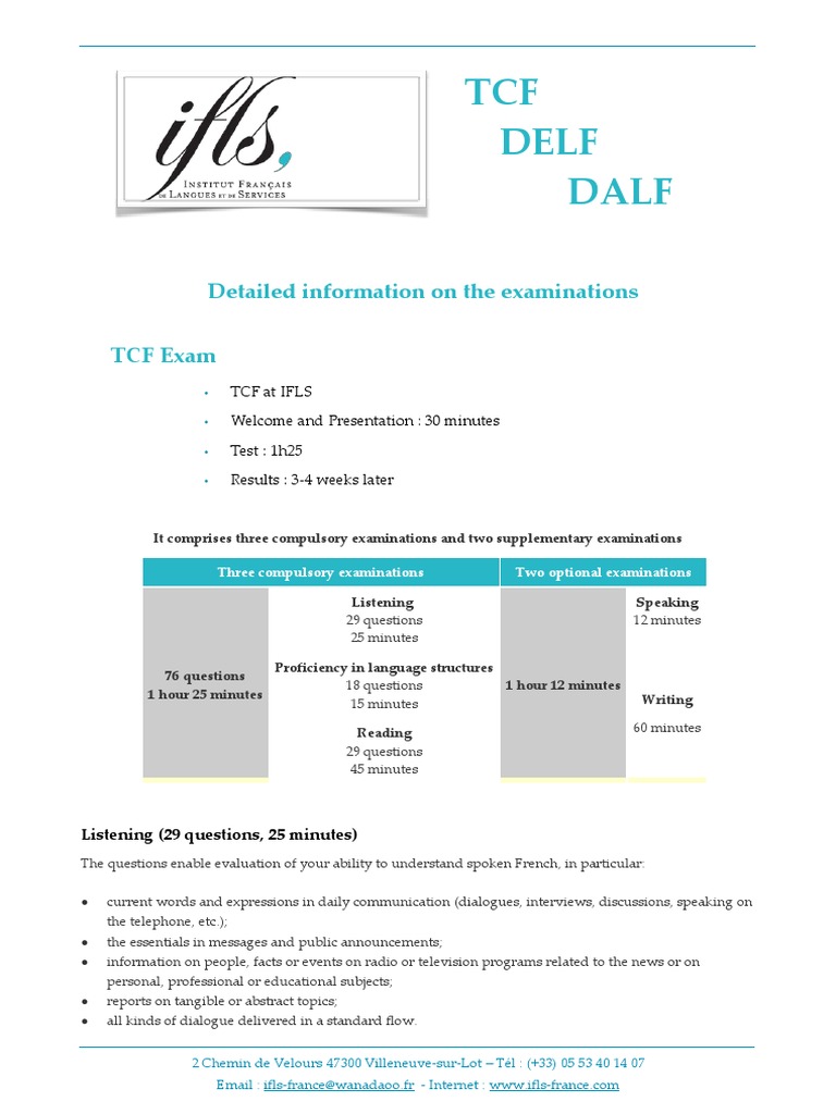 More About French Exams | PDF | Test (Assessment) | Linguistics